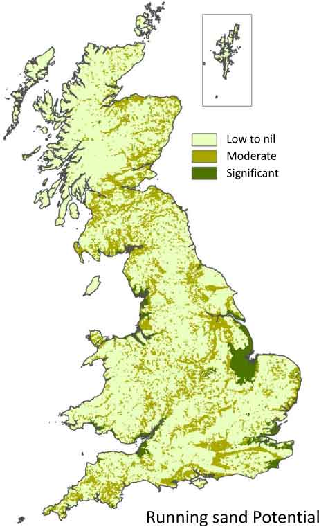 Running sand – property hazard information - British Geological Survey