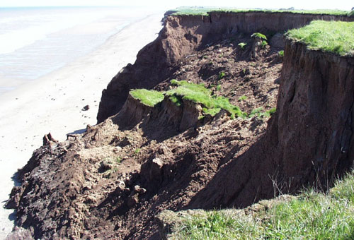 Landslides and coastal erosion at Aldbrough, East Riding of Yorkshire ...